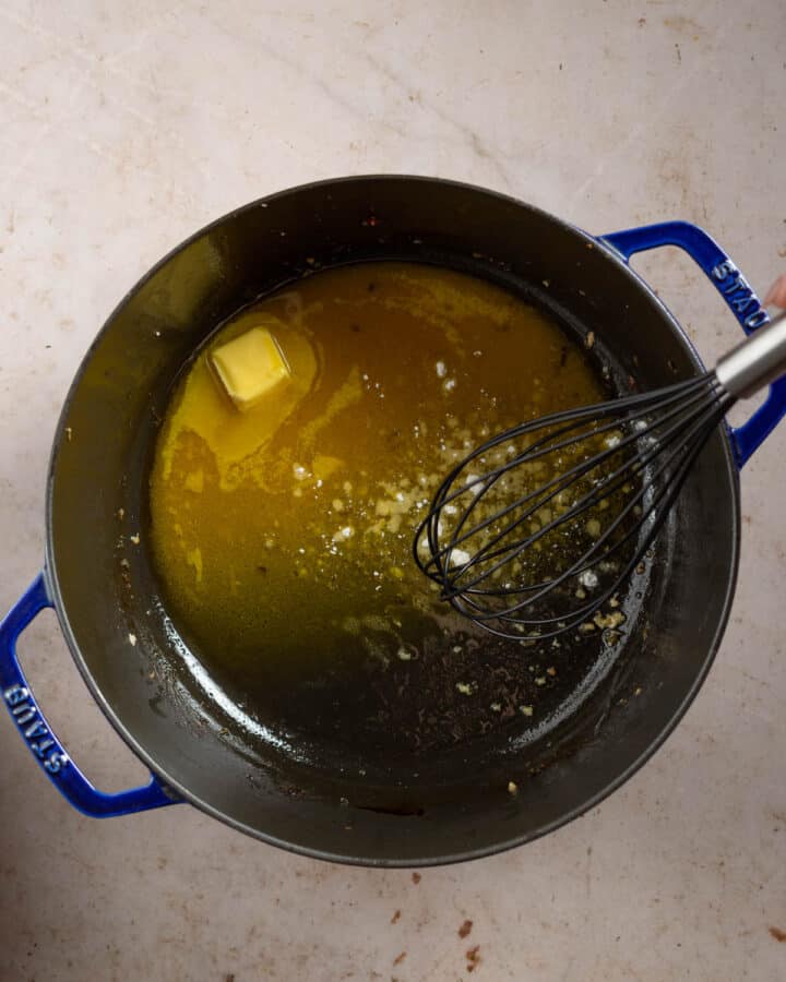 Dutch Oven Turkey Breast with Garlic Herb Butter - Lauren from Scratch