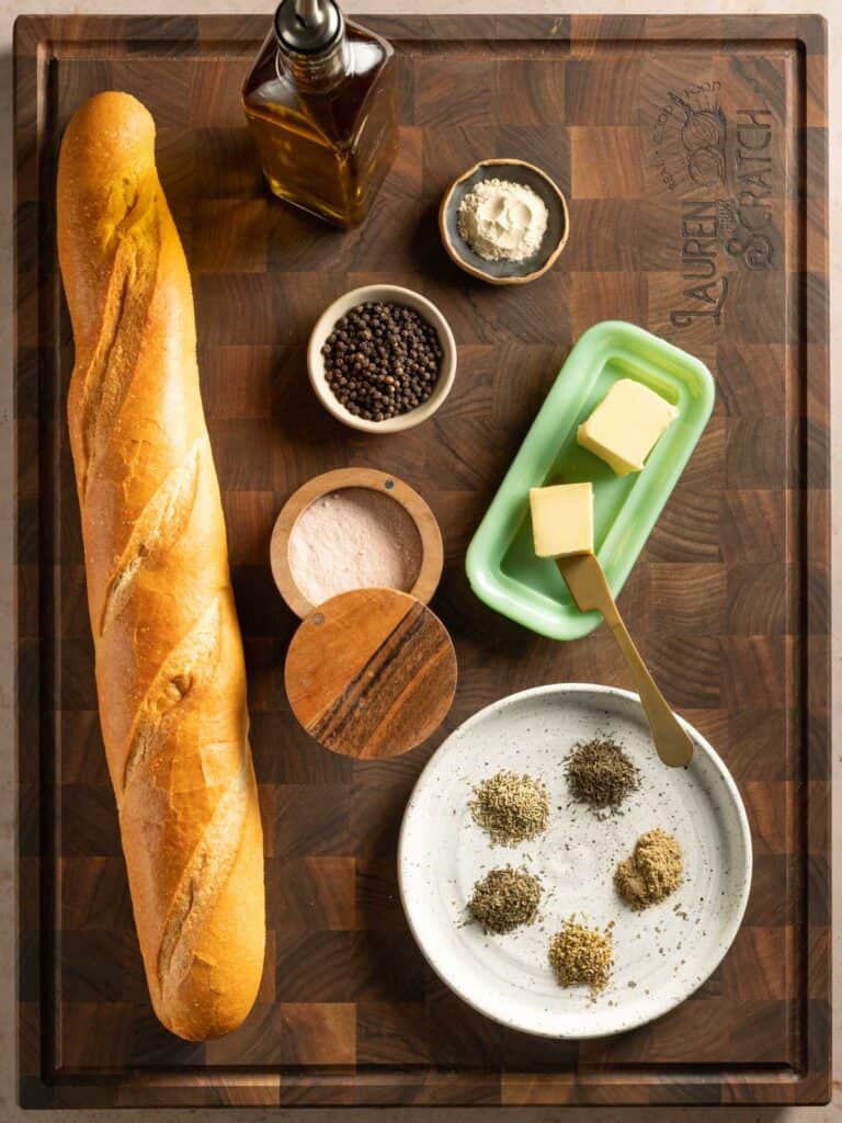Homemade Garlic and Herb Butter Croutons - Lauren from Scratch