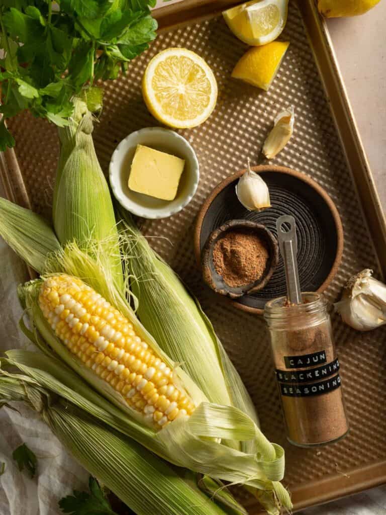 Easy Skillet Charred Blackened Corn - Lauren from Scratch