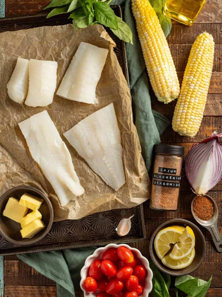 Blackened Cod with Tomato Corn Salsa - Lauren from Scratch