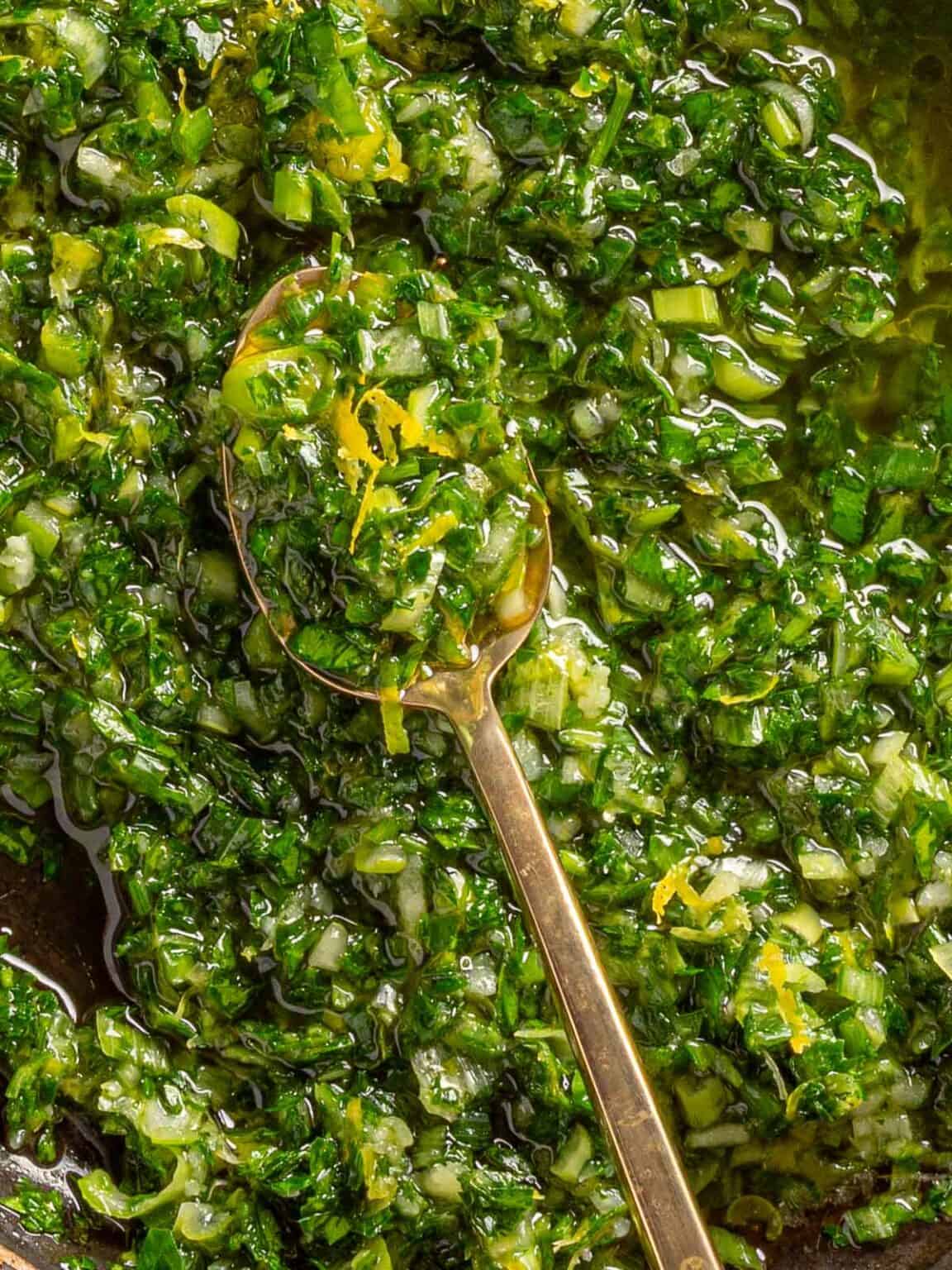 Persillade (5 Minute Parsley Sauce) - Lauren from Scratch
