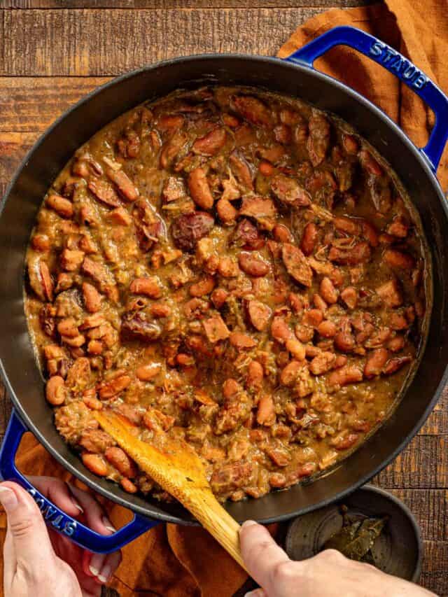 Authentic Louisiana Red Beans and Rice - Lauren from Scratch