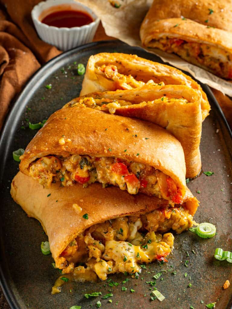 New Orleans Jazz Fest Crawfish Bread - Lauren from Scratch