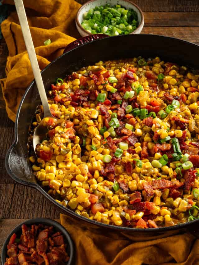 Corn Maque Choux (Classic Cajun Side Dish) - Lauren from Scratch
